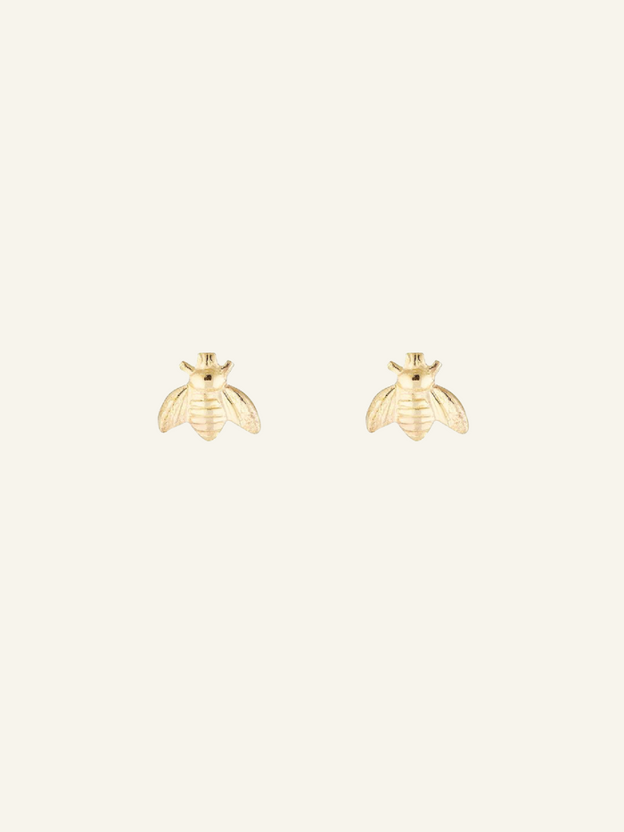 Bee Studs | Bee Stud Earrings | Gold Bee Stud Earring Online Australia | Love Isabelle Jewellery